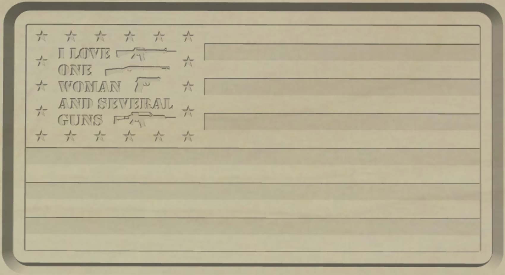 X - PERSONALIZABLE ONE WOMAN AND SEVERAL GUNS FLAG – Hidden Defense LLC